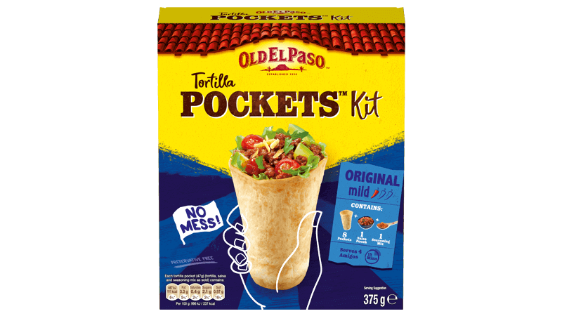 Chicken Fajita Tortilla Pockets - Chicken Wrap Recipe - Old El Paso